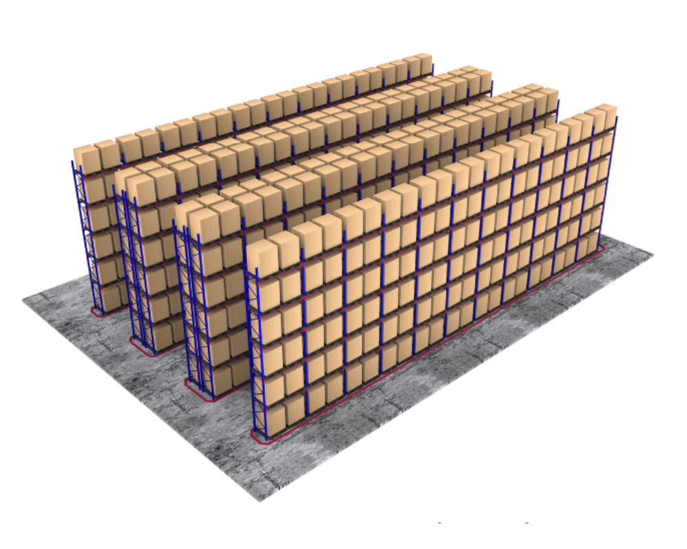 Very Narrow Aisle (VNA) Rack